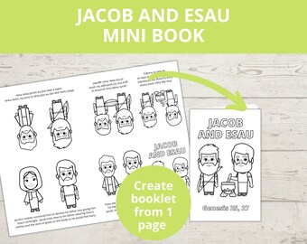 Jacob, Esau, Isaac & Rebekah Bible Craft | Sunday School - Etsy