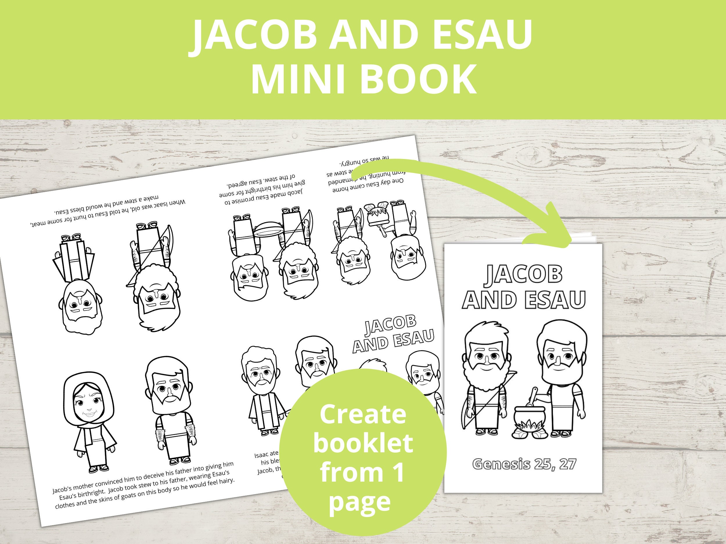 Jacob and Esau Craft, Bible Story Activities, Sunday School Craft ...