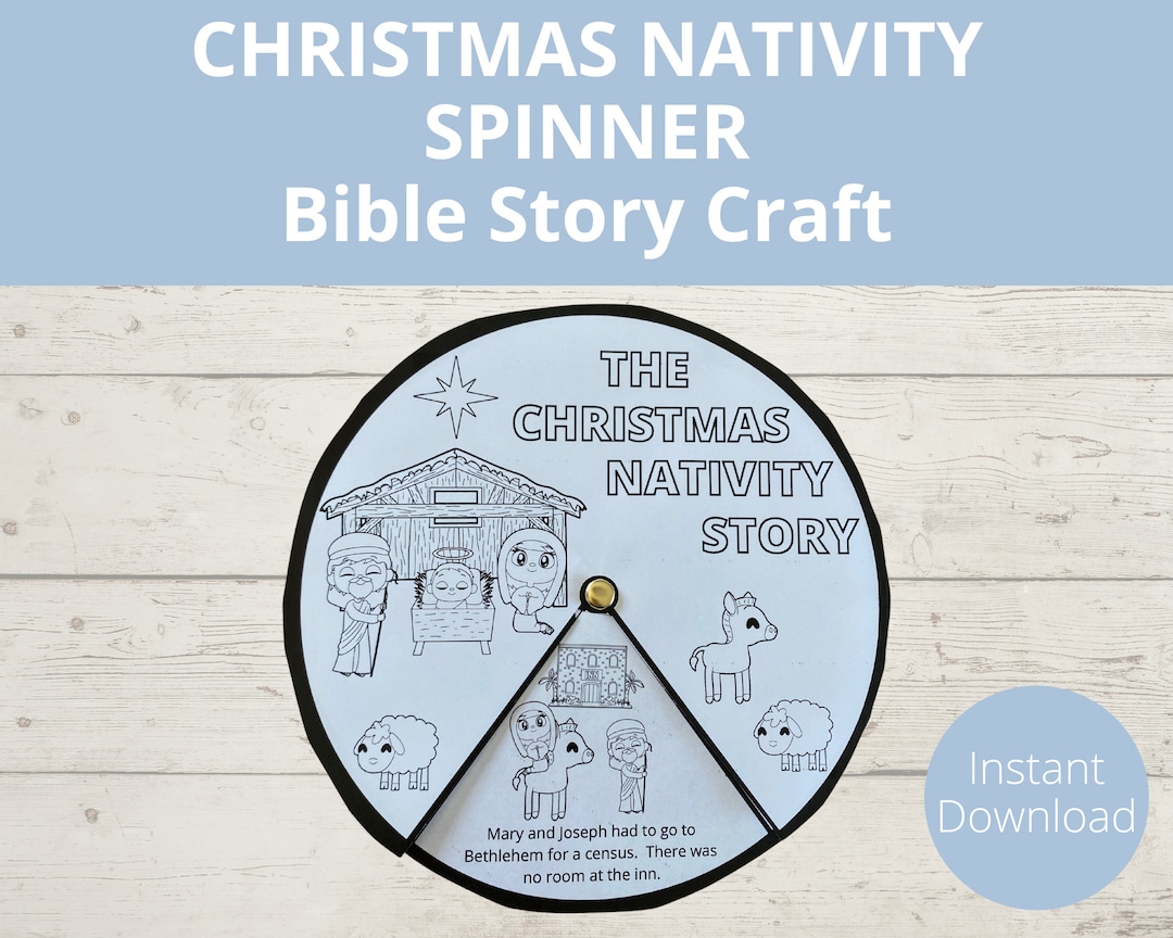 Christmas Nativity Bible Story, Sunday School Craft, Bible Story ...