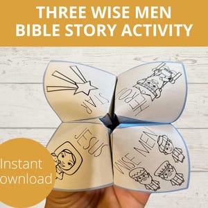 Three Wise Men, Christmas Kids Crafts, Bible Story Activities, Sunday ...