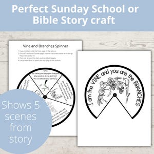 I Am the Vine, I Am the True Vine Sunday School, John 15, Bible ...