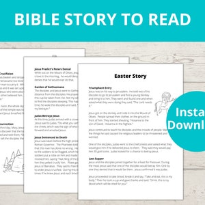 Easter Story Bible Story Activities, Sunday School Craft, Jesus Cross ...