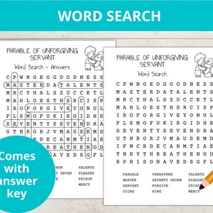 Parable of Unforgiving Servant, Bible Story Crafts, Parables of Jesus ...