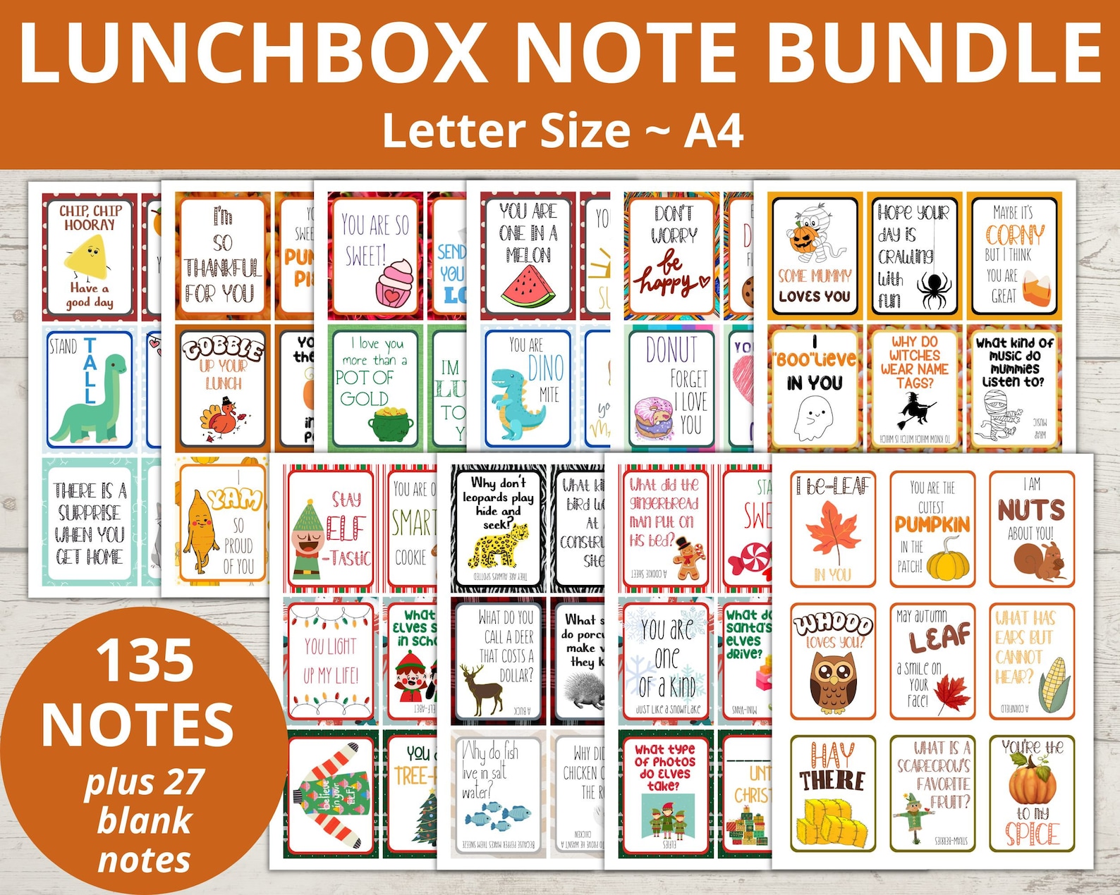 Lunchbox Notes for Kids Positive Affirmations for Kids Joke - Etsy