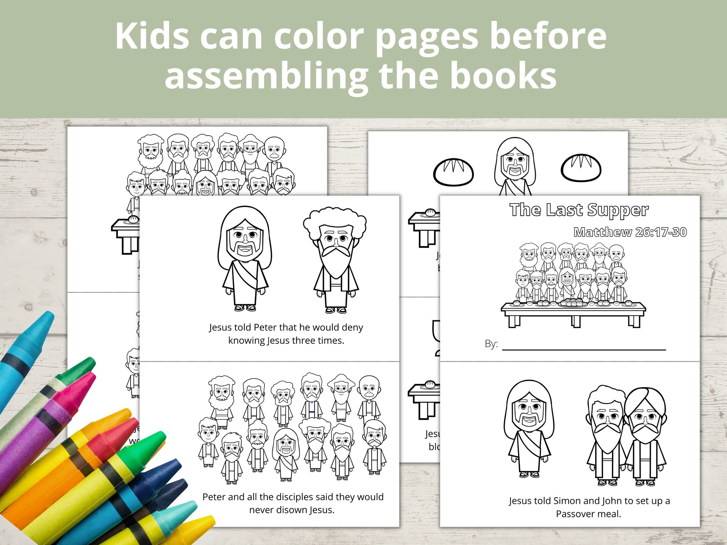 Last Supper Craft, Holy Week Activities, Story of Easter, Sunday School ...