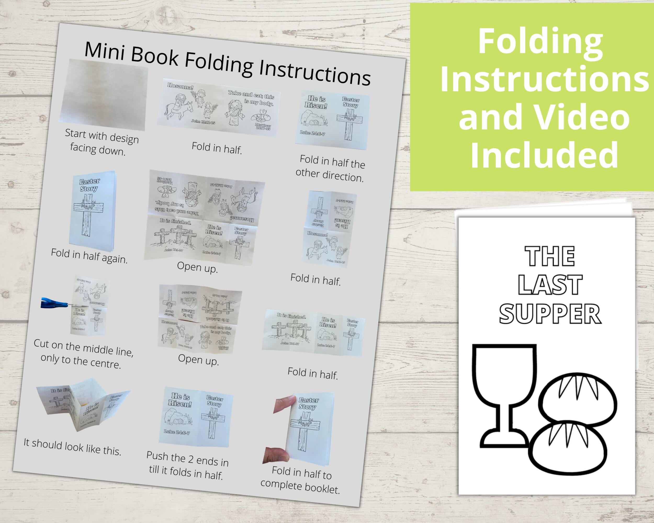 Holy Week Craft, Last Supper Craft, Sunday School Activity, Bible Story ...