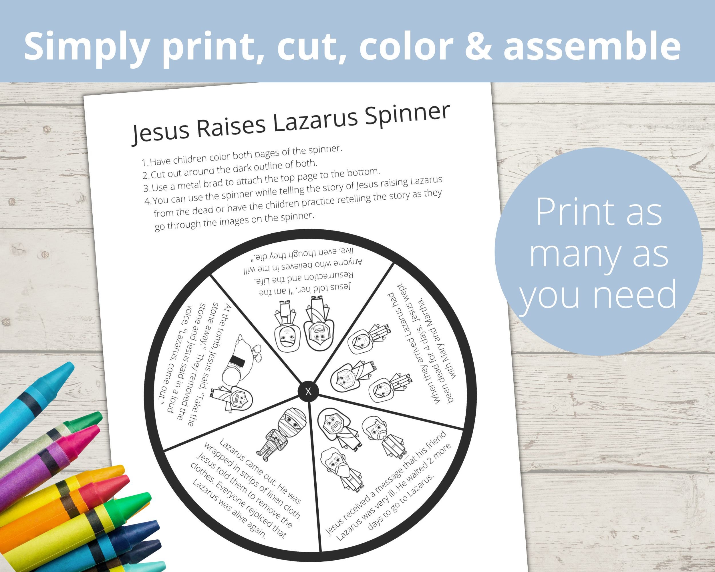 Raising of Lazarus Sunday School Craft, Bible Story Activities, Jesus ... Raising of Lazarus Sunday School Craft, Bible Story Activities, Jesus ...
