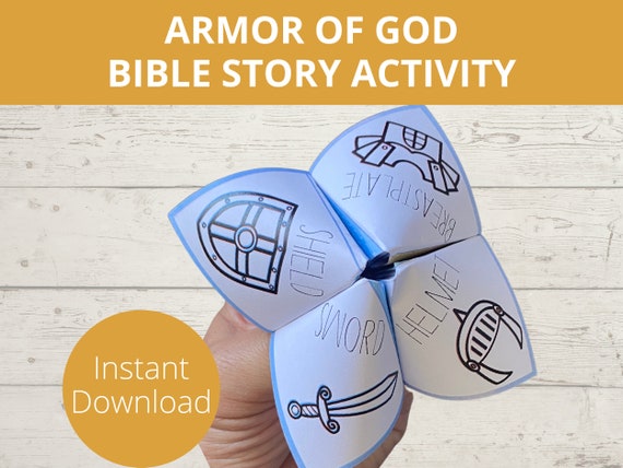 Armor of God Craft, Bible Story Activity, Sunday School Craft