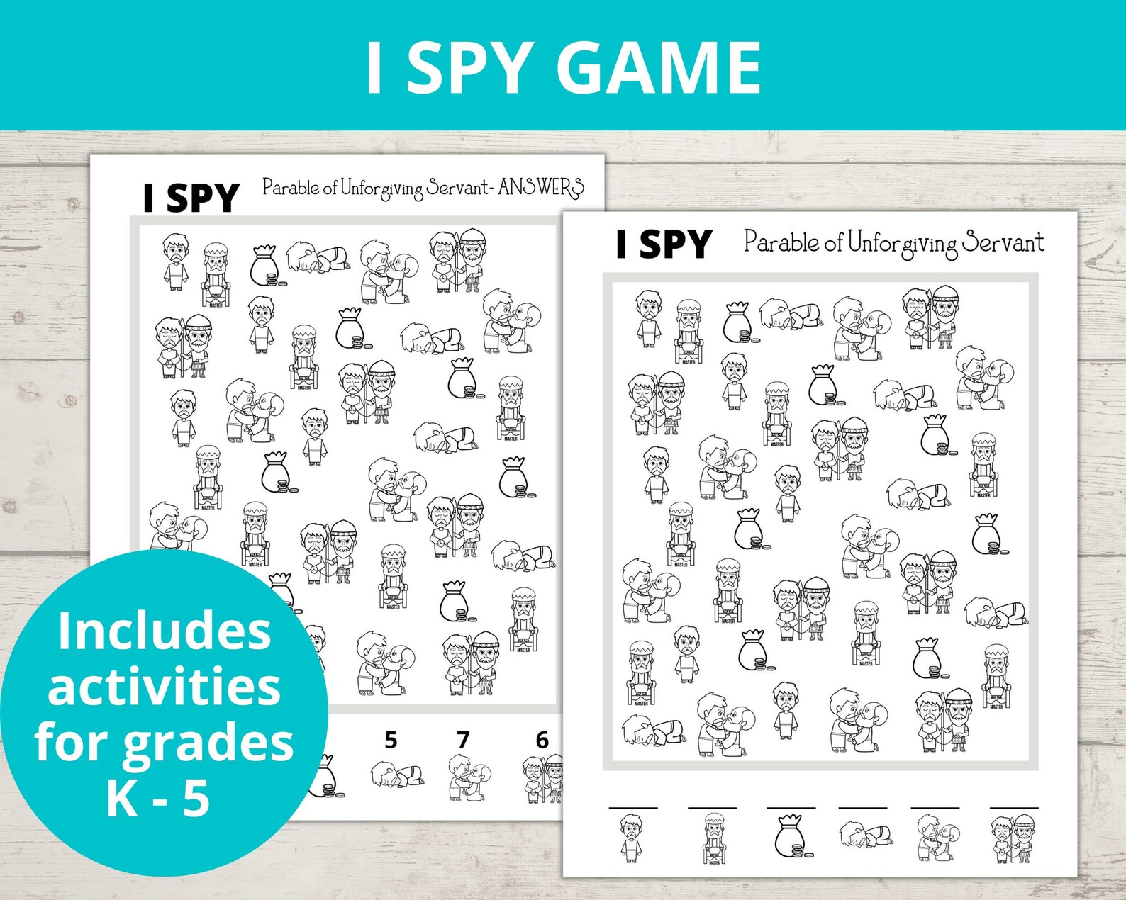 Parable of Unforgiving Servant, Bible Story Crafts, Parables of Jesus ...