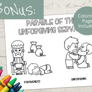 Parable of Unforgiving Servant, Forgiveness Christian, Sunday School ...