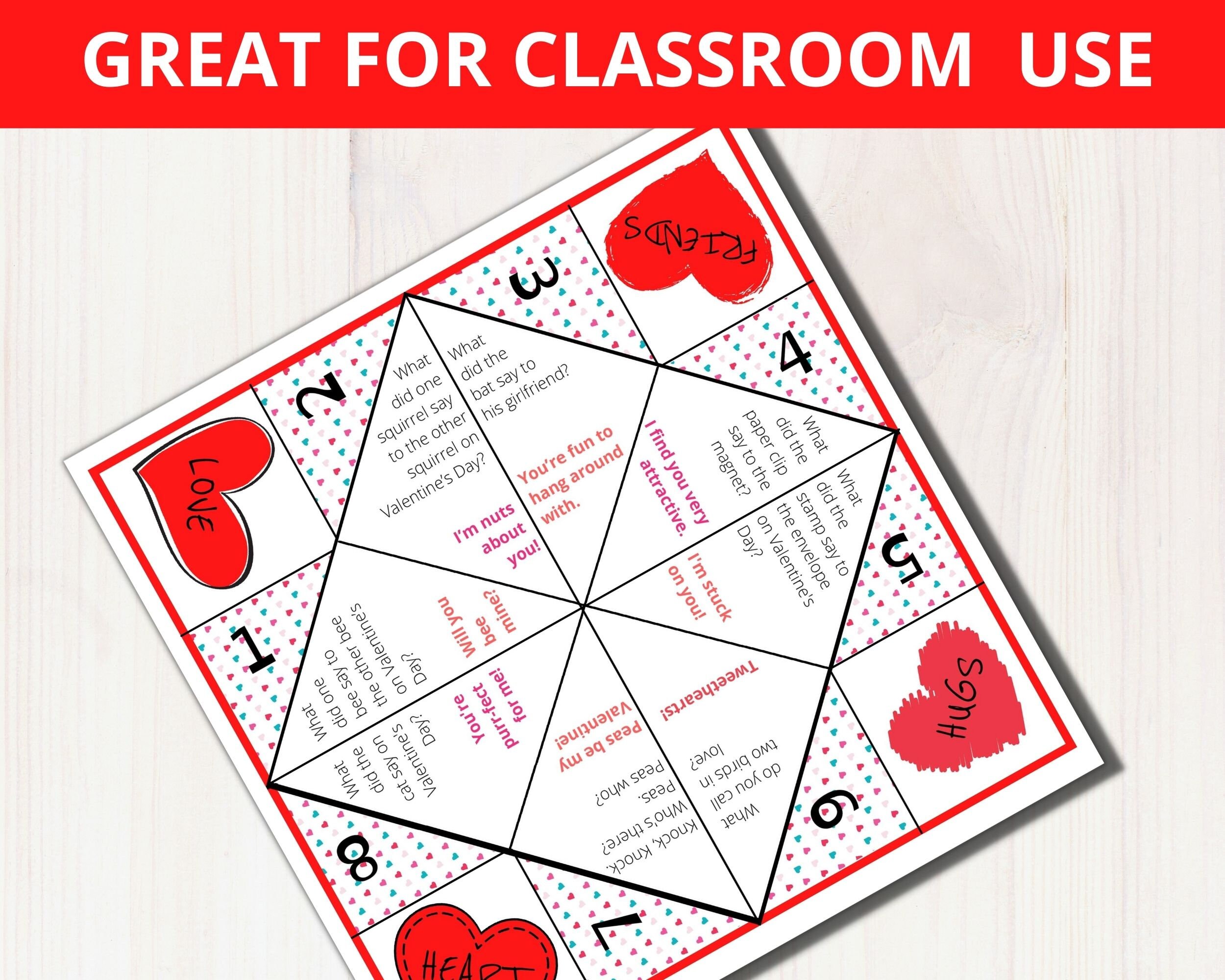 Valentines Joke Teller, Valentines Day Card, Valentine Fortune Teller ...