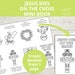Jesus Dies on Cross, Holy Week Craft, Sunday School Activity, Bible ...