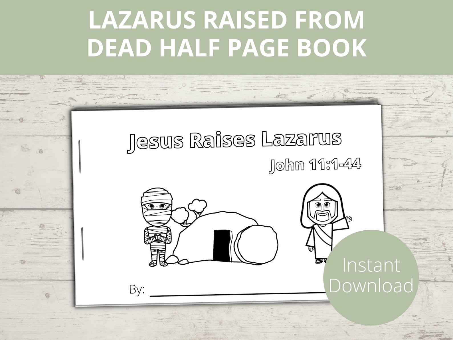 Jesus Raises Lazarus, Miracles of Jesus, Sunday School Crafts, Lazarus ...
