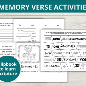 Be Kind and Compassionate, Ephesians 4:32, Sunday School Craft, Bible ...