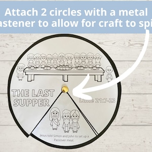 Last Supper Craft, Holy Week Craft, Sunday School Activity, Easter ...