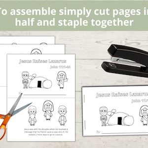 Jesus Raises Lazarus, Miracles of Jesus, Sunday School Crafts, Lazarus ...