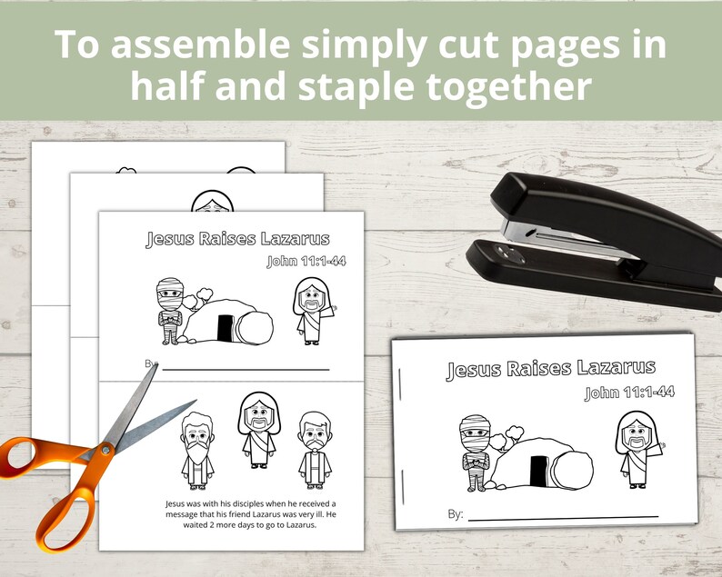 Jesus Raises Lazarus, Miracles of Jesus, Sunday School Crafts, Lazarus ...