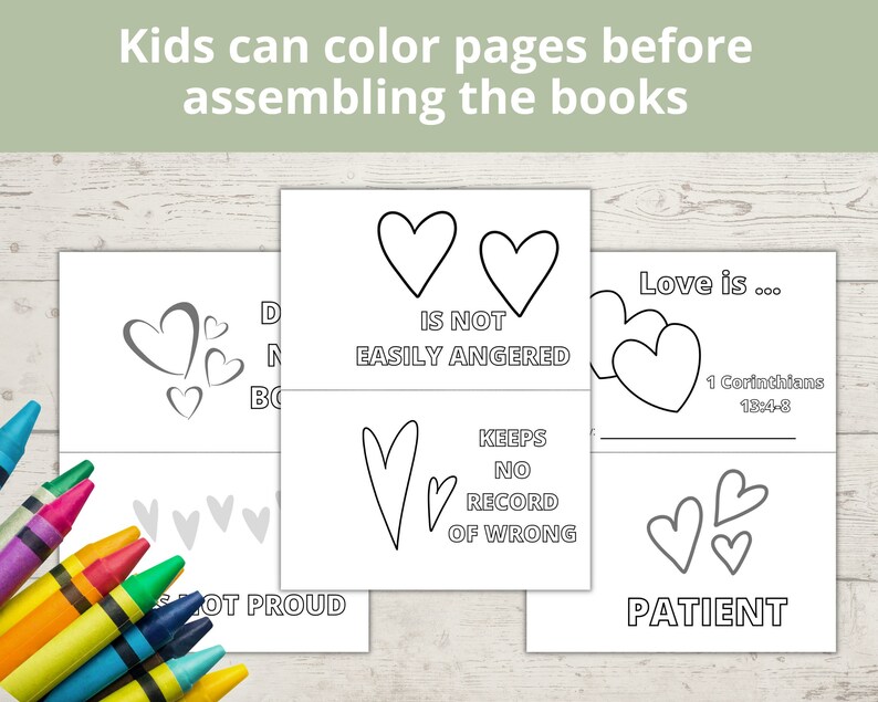 Love is Patient Love is Kind, 1 Corinthians 13, Homeschool Bible, Mini ...