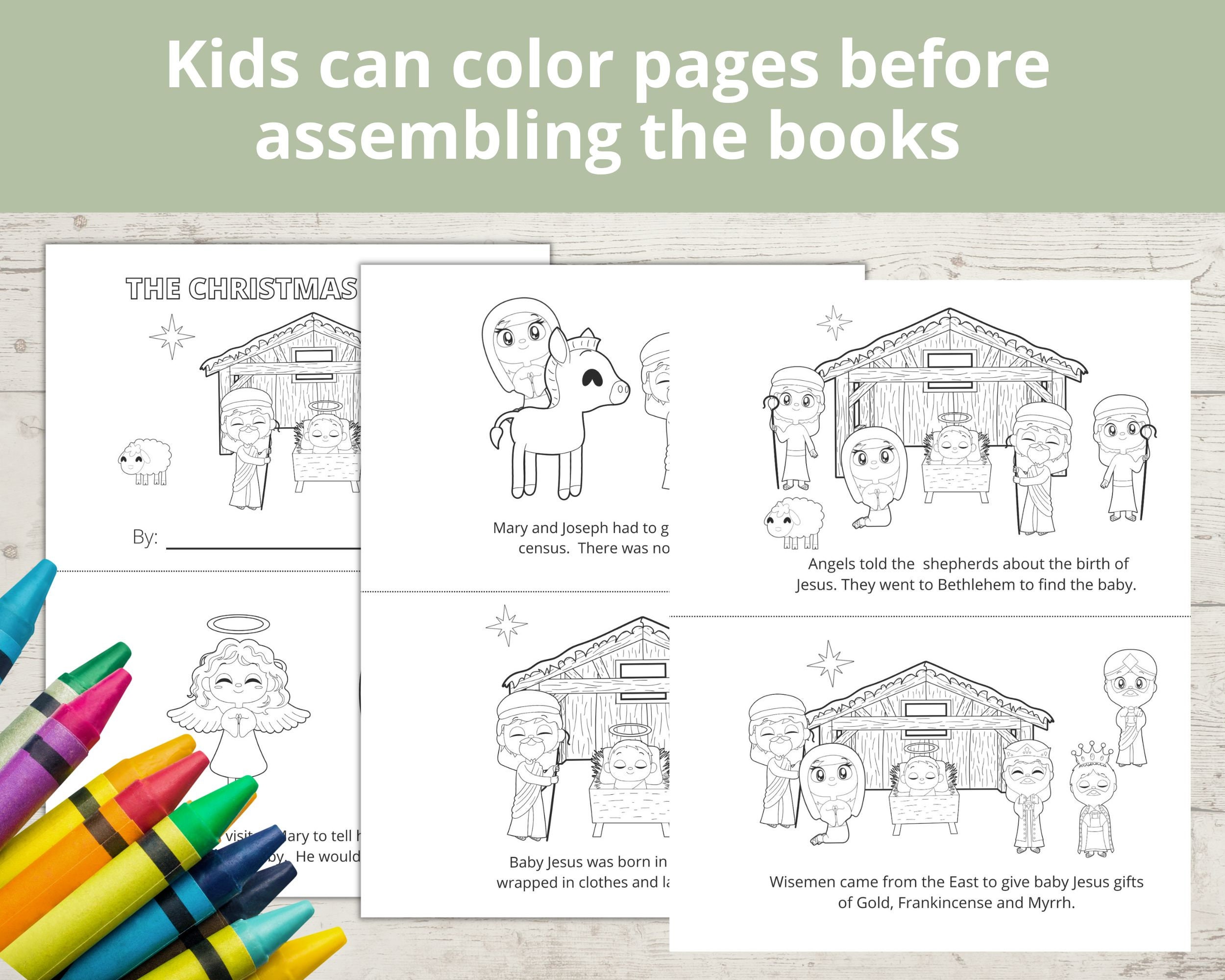 Christmas Nativity, Nativity Craft, Sunday School Activity for Kids ...