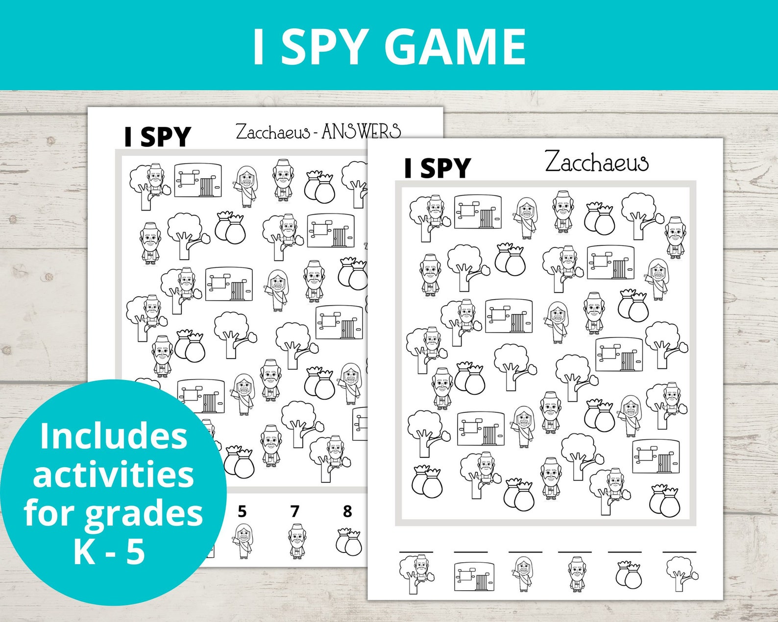 Zacchaeus Printable, Zacchaeus the Tax Collector, Bible Story Crafts ...