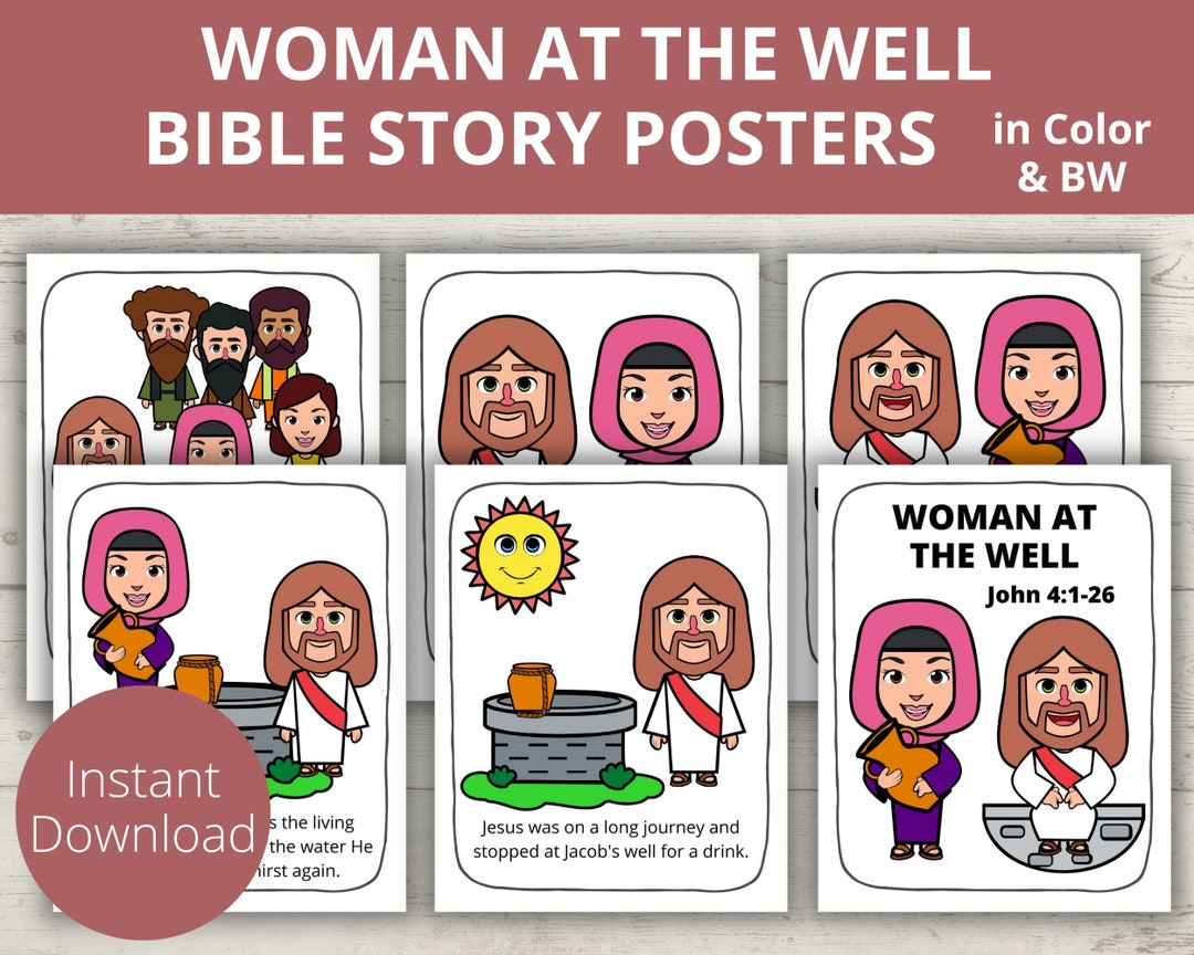 Woman at the Well Samaritan Woman Bible Story Lessons - Etsy