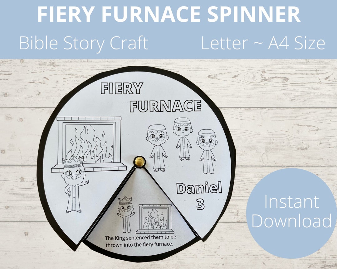 Fiery Furnace Sunday School Activity Shadrach Meshach and - Etsy