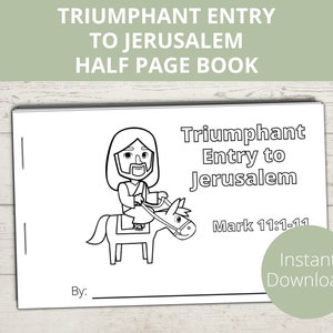 Palm Sunday for Kids, Jesus on Donkey, Triumphant Entry, Easter Story ...