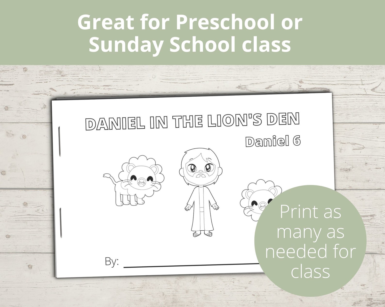 Daniel in the Lions Den, Daniel in the Bible, Sunday School Activities ...