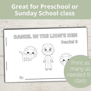 Daniel in the Lions Den, Daniel in the Bible, Sunday School Activities ...