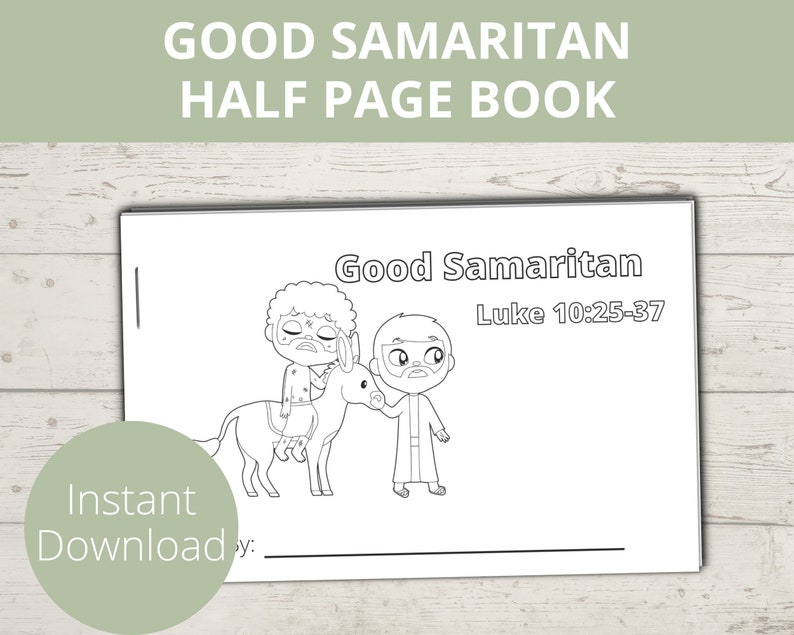 Good Samaritan Craft Parables of the Good Samaritan Parables - Etsy