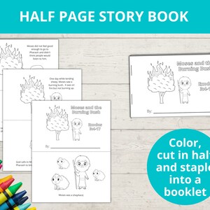 Moses and the Burning Bush Bible Story Activities, Sunday School Craft ...