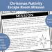 Bible Escape Room, Escape Room Kids, Christmas Nativity Game, Christmas ...