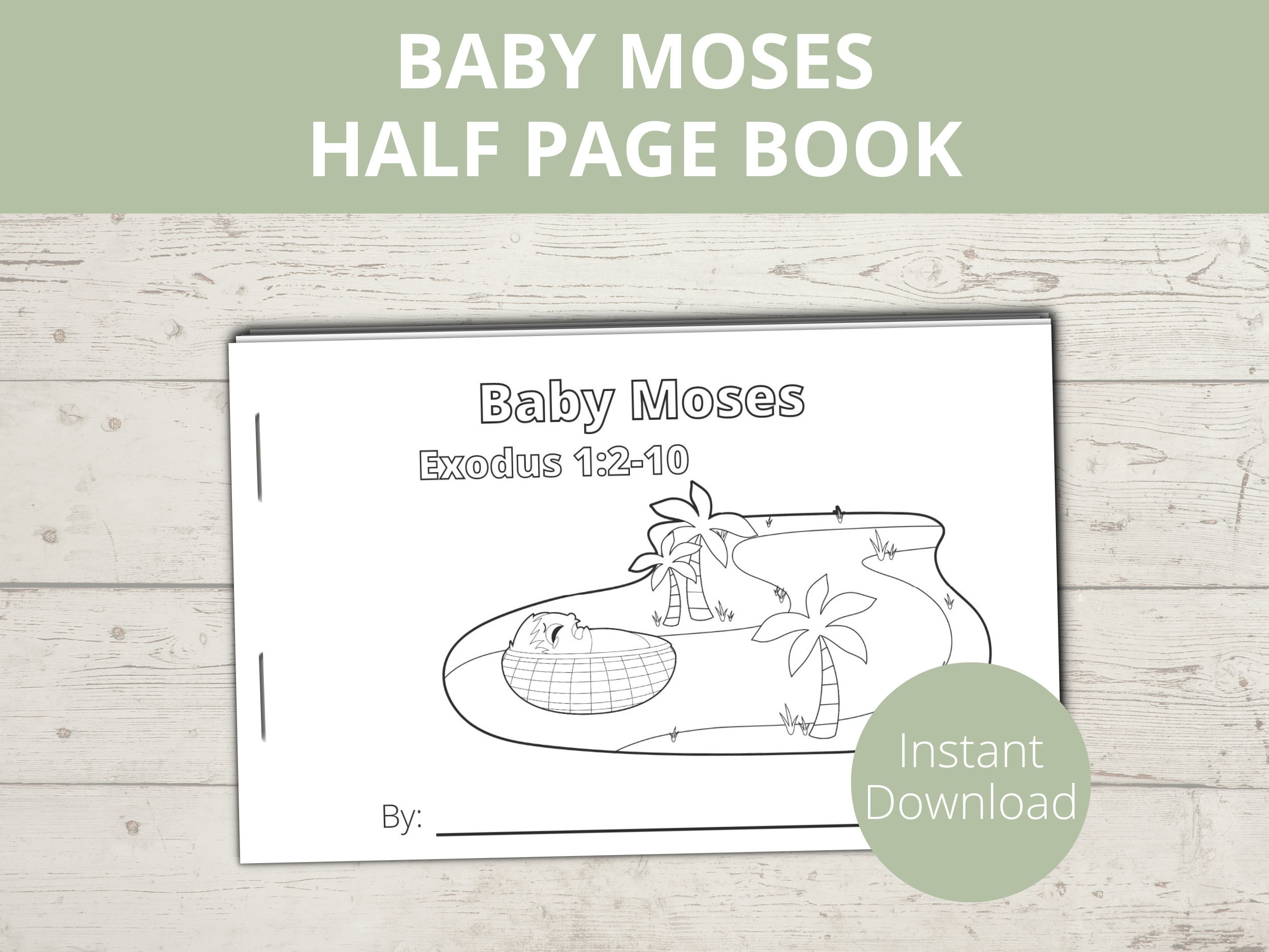Baby Moses Craft, Bible Story Craft Preschool, Sunday School Craft ...