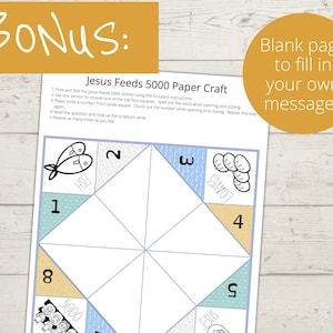 Jesus Feeds 5000 Craft, Sunday School Crafts, Jesus Miracles, Fortune ...