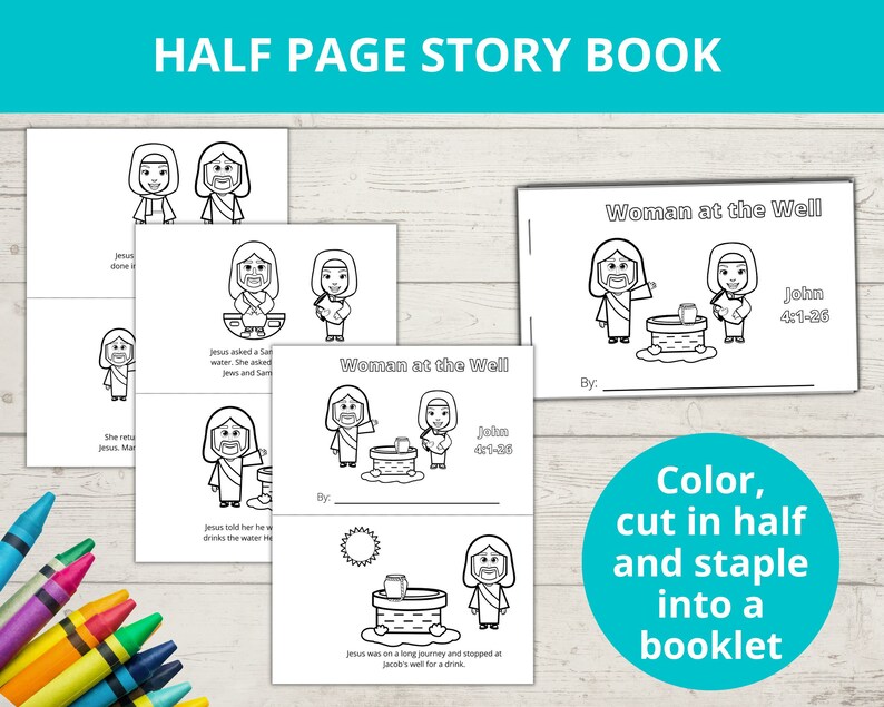 Woman at the Well, Samaritan Woman, Bible Story Crafts, Living Water ...