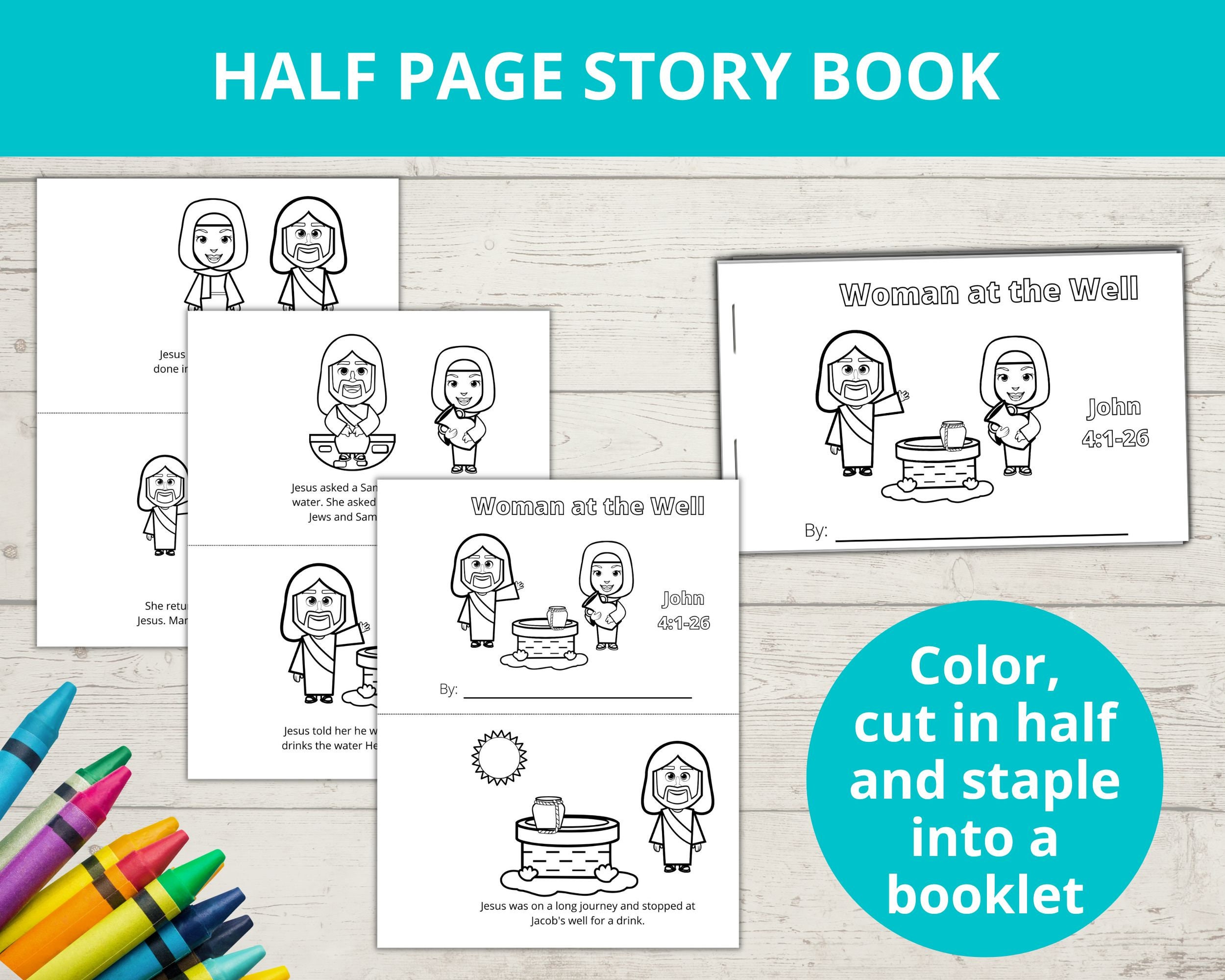 Woman at the Well, Samaritan Woman, Bible Story Crafts, Living Water ...