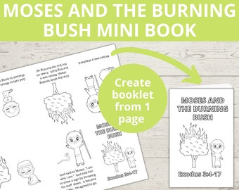 Moses and the Burning Bush Bible Craft for Kids Sunday School - Etsy