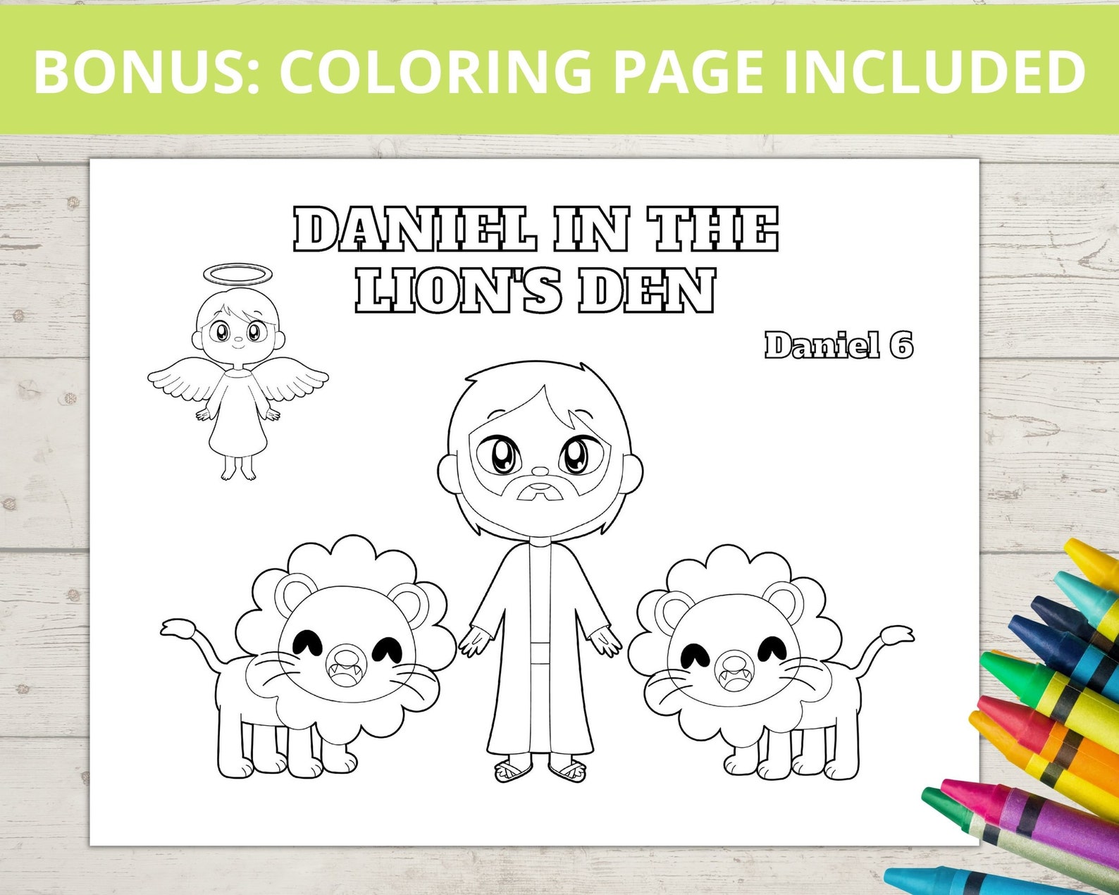 Daniel in the Lion's Den Sunday School Craft, Bible Story Activity, Old ...