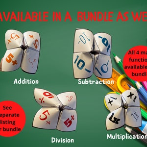 Math Flash Cards, Math Fortune Teller, Times Table, Multiplication ...