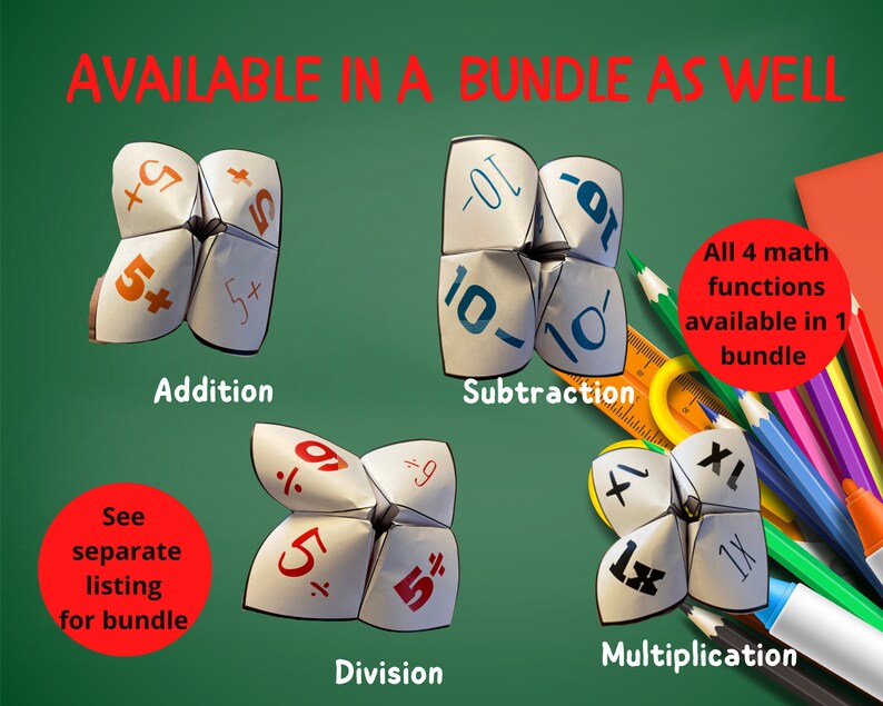 Math Flash Cards, Math Fortune Teller, Times Table, Multiplication ...