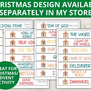 Names of Jesus Paper Chains, Easter Activity Sheet, Names of Jesus ...