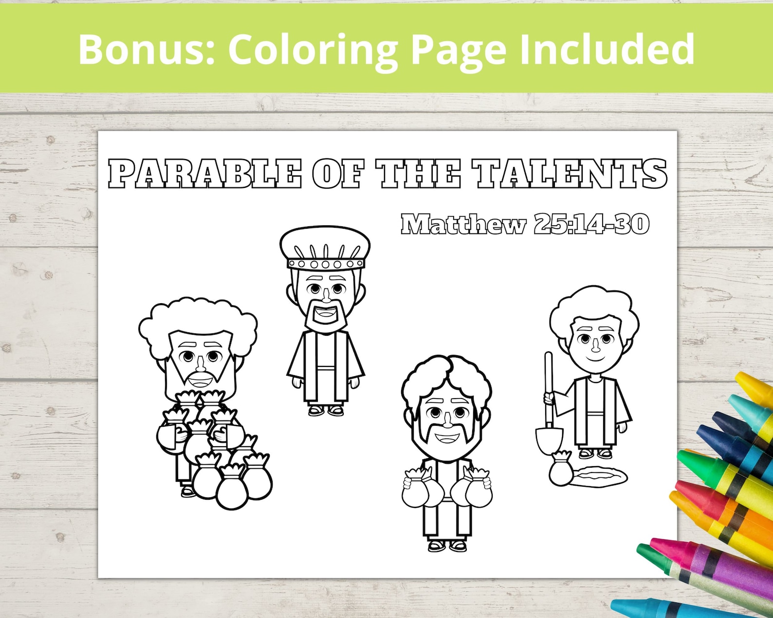 Parable of the Talents, Jesus Parables, Bible Story Activity, Mini Book ...