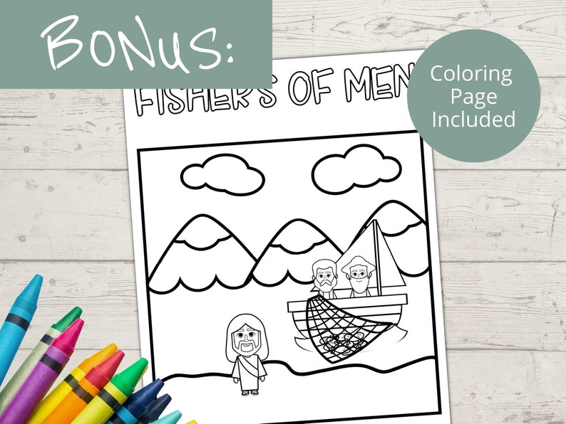 Fishers of Men Craft, Bible Activity, I Will Make You Fishers of Men ...