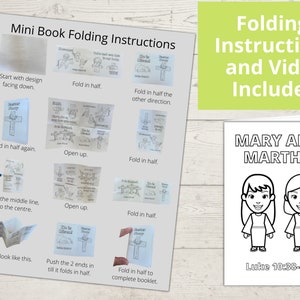 Martha and Mary, Mary and Martha, Preschool Bible Activity, Homeschool ...