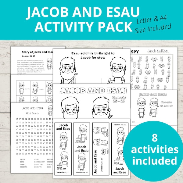 Jacob and Esau Craft - Etsy