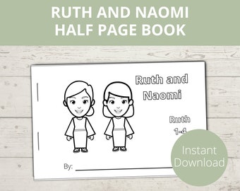 Ruth and Naomi Bible Story Sequencing Activities for Kids, Homeschool ...