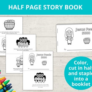 Jesus Feeds 5000 Bible Story Activities, Sunday School Craft, Activity ...