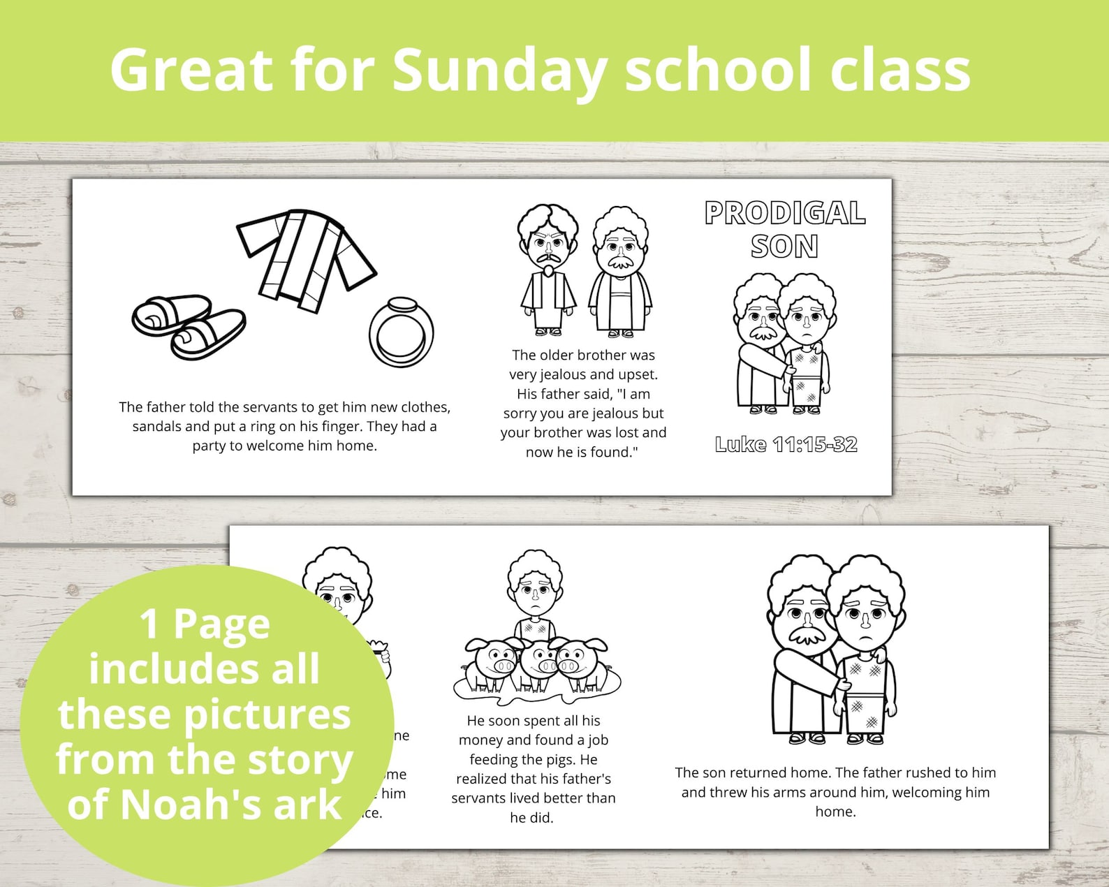 Prodigal Son Sunday School Craft Parables of Jesus New - Etsy