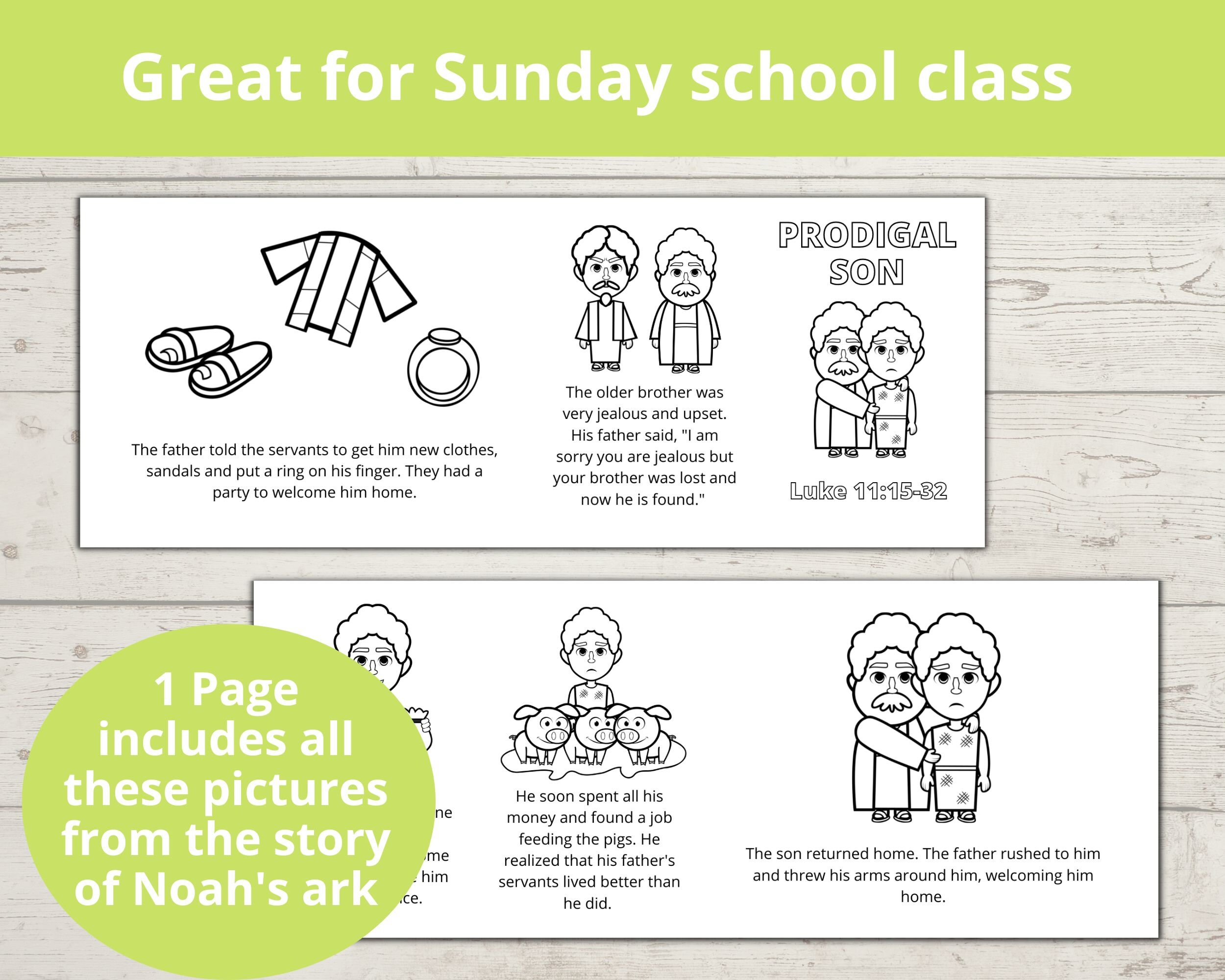 Prodigal Son Sunday School Craft Parables of Jesus New - Etsy