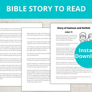 Samson and Delilah, Samson Craft, Bible Story Crafts, Sunday School ...